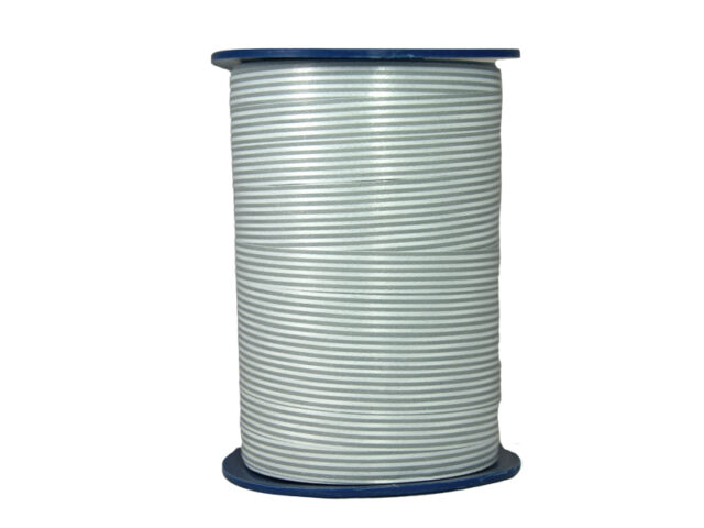 Bolduc Ribbon Grey Stripes | Chocolat-Chocolat Inc.