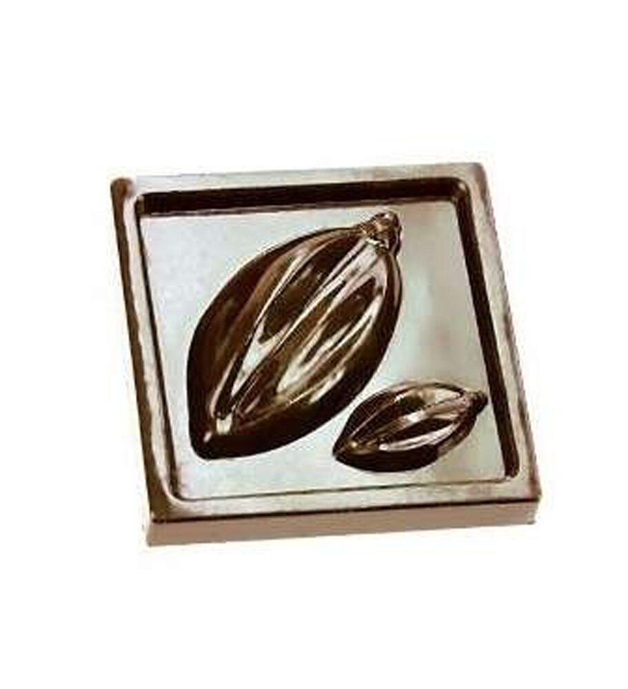 Cocoa Bean Square Mold | Chocolat-Chocolat Inc.