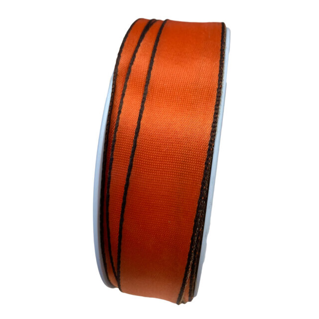 Orange satin ribbon (1in) | Chocolat-Chocolat Inc.