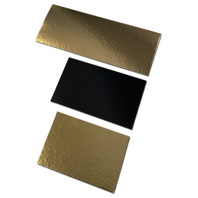 Reversible rectangular Log cake board (7.9in) | Chocolat-Chocolat Inc.