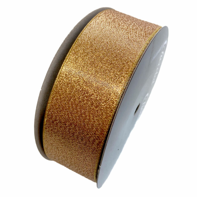 GOLD GLITTER RIBBON (1.6in) | Chocolat-Chocolat Inc.