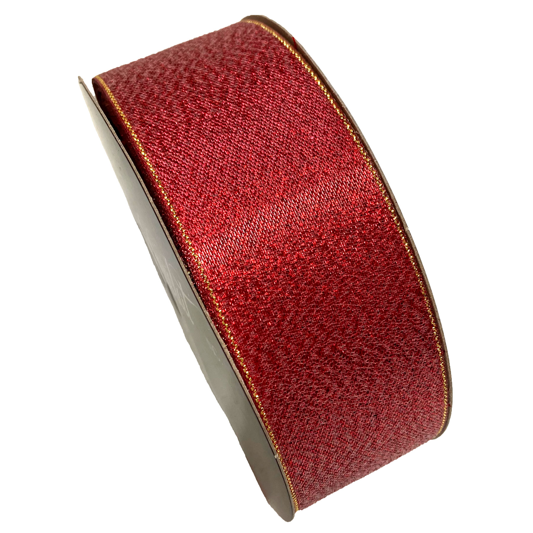 RED GLITTER RIBBON (1.6in) | Chocolat-Chocolat Inc.