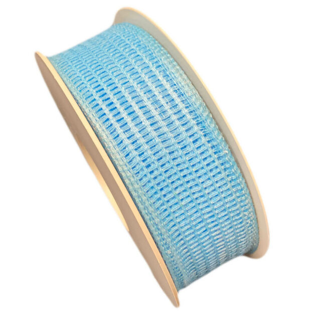 Ribbon, blue mesh (1.2in) | Chocolat-Chocolat Inc.