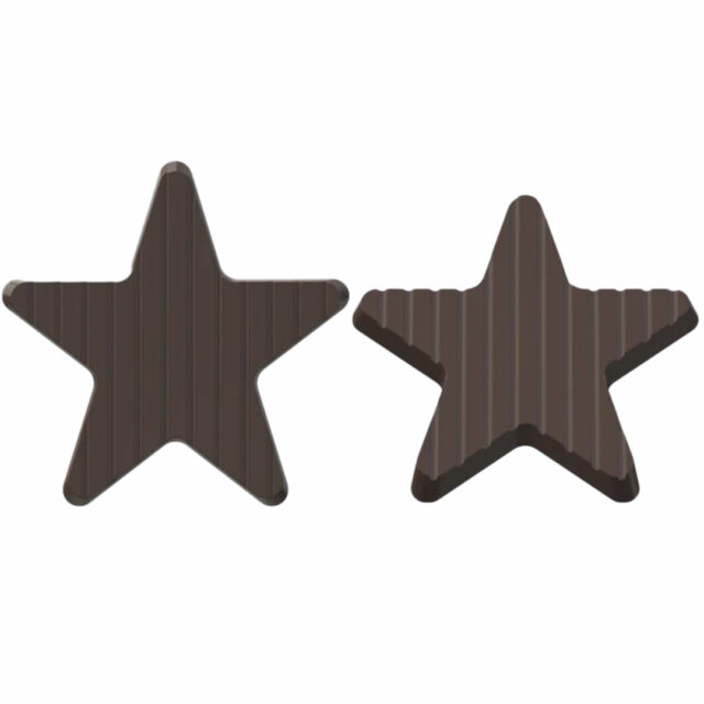 2D Chocolate Mold - Star Bar | Chocolat-Chocolat Inc.
