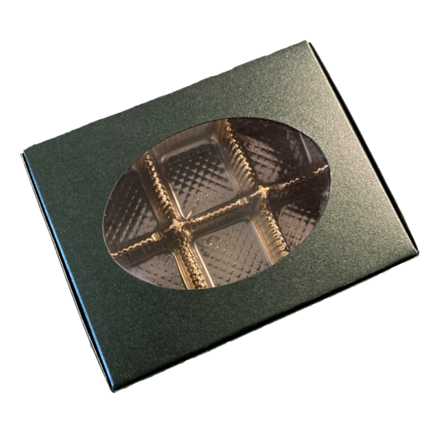 1/4Lb Rectangular Box Kit, FEDRIGONI Forest Green | Chocolat-Chocolat Inc.