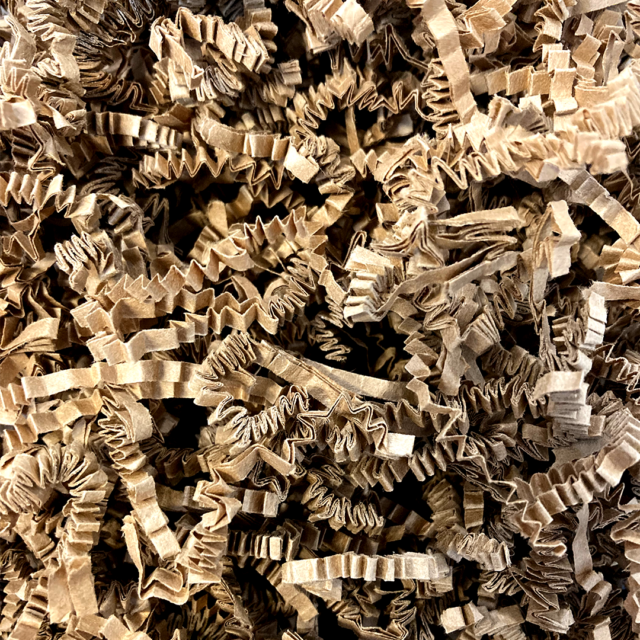 Crinkled Paper Shred – Kraft | Chocolat-Chocolat Inc.