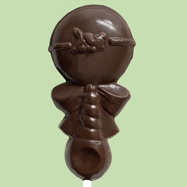 Chocolate Lollipop Mold – Baby Rattle with Four Different Designs ...