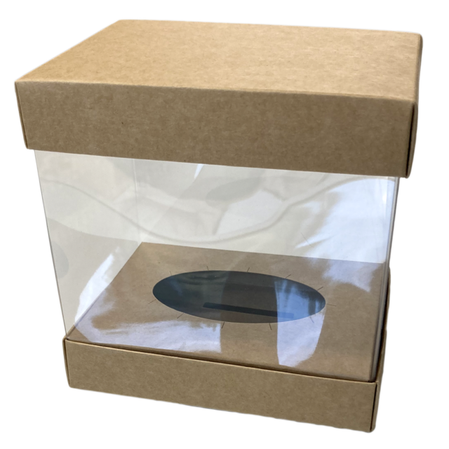 Kraft Horizontal Lantern Box – Medium | Chocolat-Chocolat Inc.