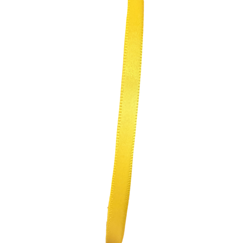 Satin Ribbon – Yellow (0.25in) | Chocolat-Chocolat Inc.